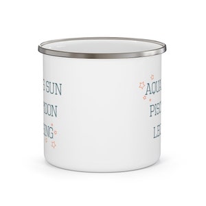 Sun Moon Rising Sign Astrology Metal Camp Mug Astrology - Etsy