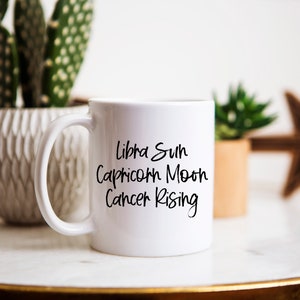 Personalized Astrology Gift, Boho Coffee Mug, Astrology Coffee Mug ...