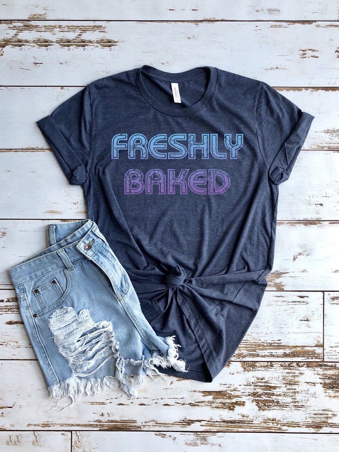 Weed T Shirt Marijuana Tee 420 Cannabis Shirt Freshly Baked Funny ...