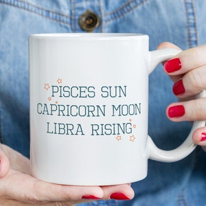 Custom Astrology Mug, Personalized Zodiac Gift, Horoscope Coffee Cup ...
