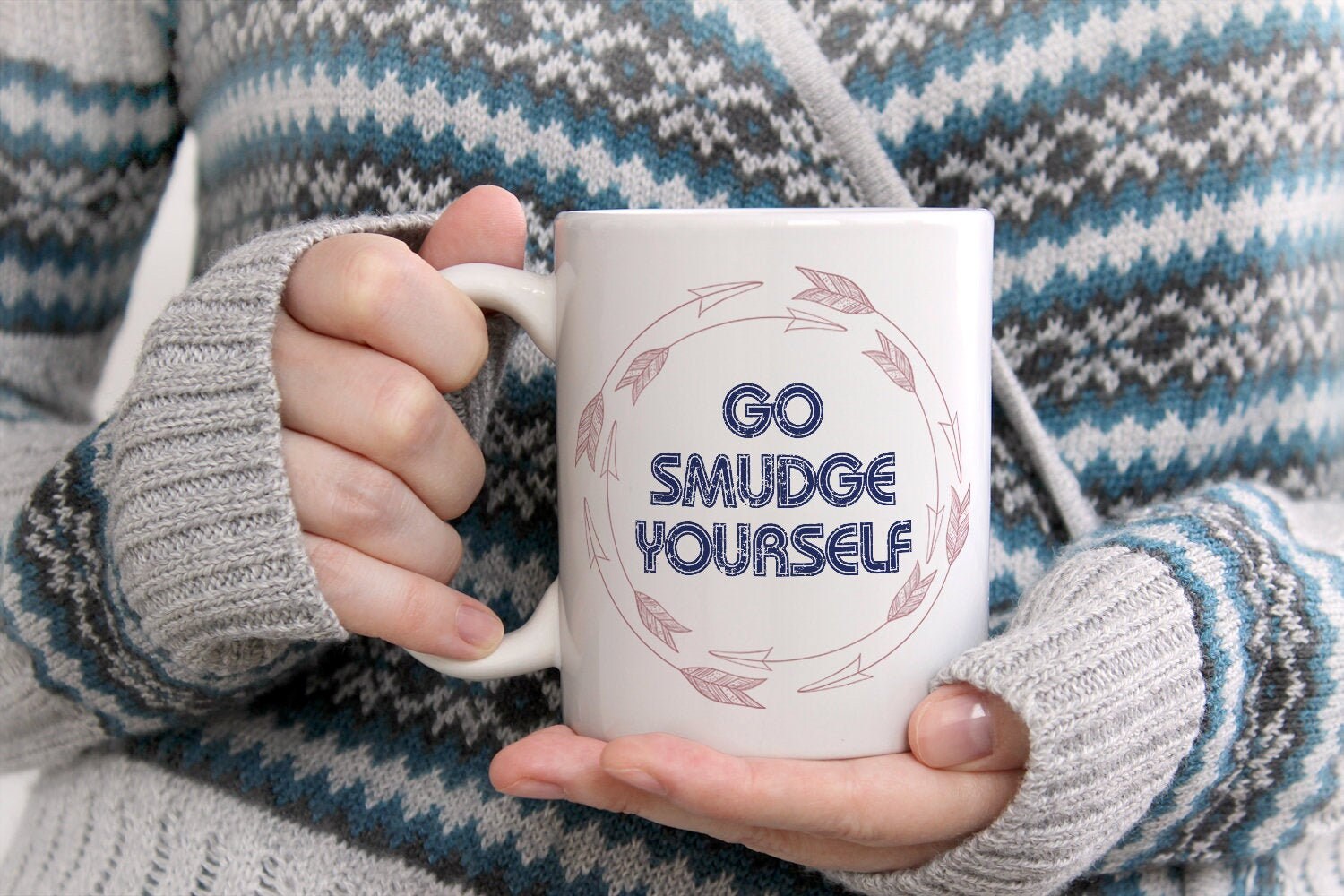Funny Boho Mug Go Smudge Yourself Yoga Teacher Gift Good - Etsy