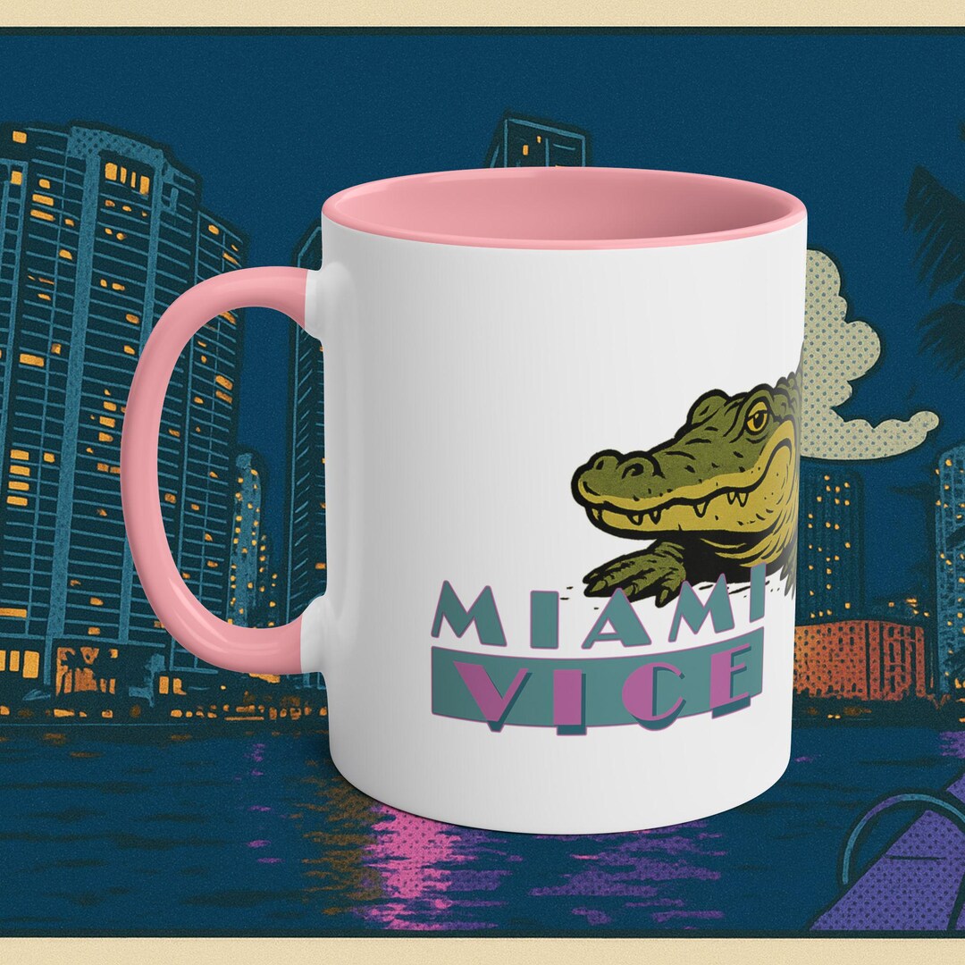 Elvis the Alligator Mug - Miami Vice Pet Tribute - Retro 80s Crime Show ...