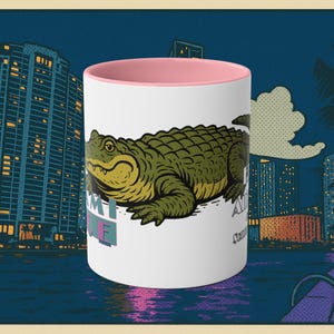 Elvis the Alligator Mug - Miami Vice Pet Tribute - Retro 80s Crime Show ...