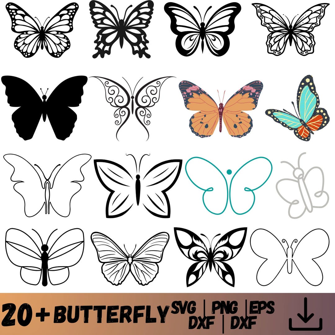 Butterfly SVG, Butterfly Svg Bundle, Butterfly SVG Layered, Butterfly ...