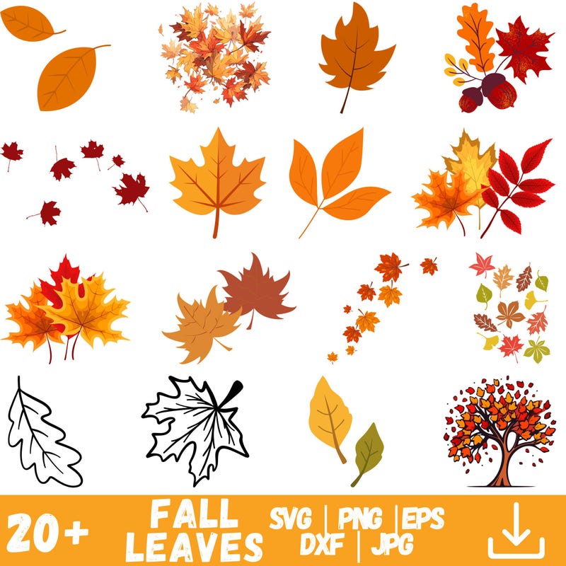 Leaves Svg - Etsy