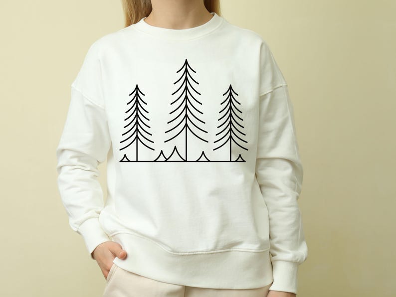 Pine Tree SVG Bundle | Evergreen Tree Clipart, Forest Silhouettes | Cut ...