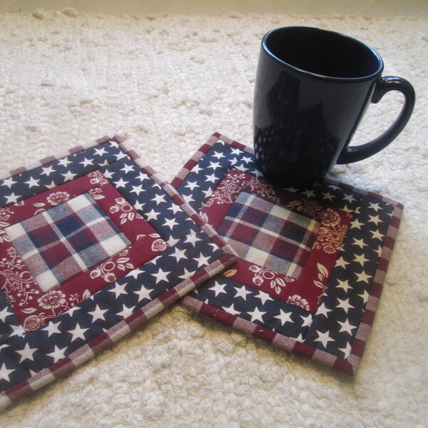 Patchwork Mug Rug - Etsy