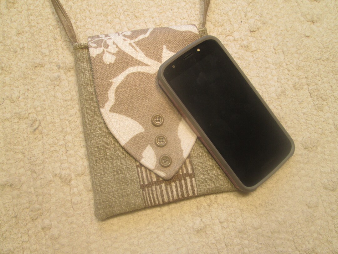 Upcycled Upholstery Small Crossbody Cell Phone Bag Minimalist - Etsy