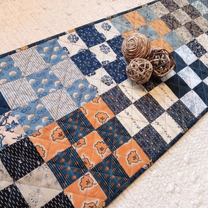 Quilted Primitive Table Runner 36 X 12.5 Topper Primitive Rustic ...