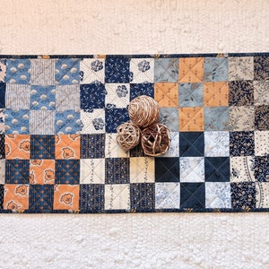 Quilted Primitive Table Runner 36 X 12.5 Topper Primitive Rustic ...