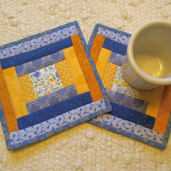 Log Cabin Coasters - Etsy