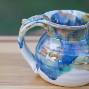 Pottery Creamer/small Pitcher in Tricolor - Etsy