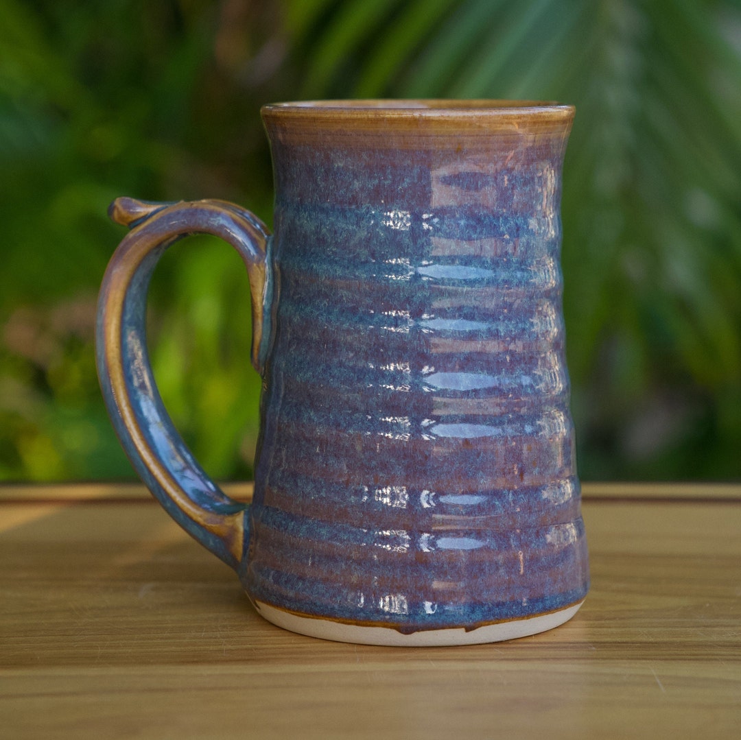 Large (14-ounce) Stoneware Mug for Coffee or Tea in Opal Glaze - Etsy