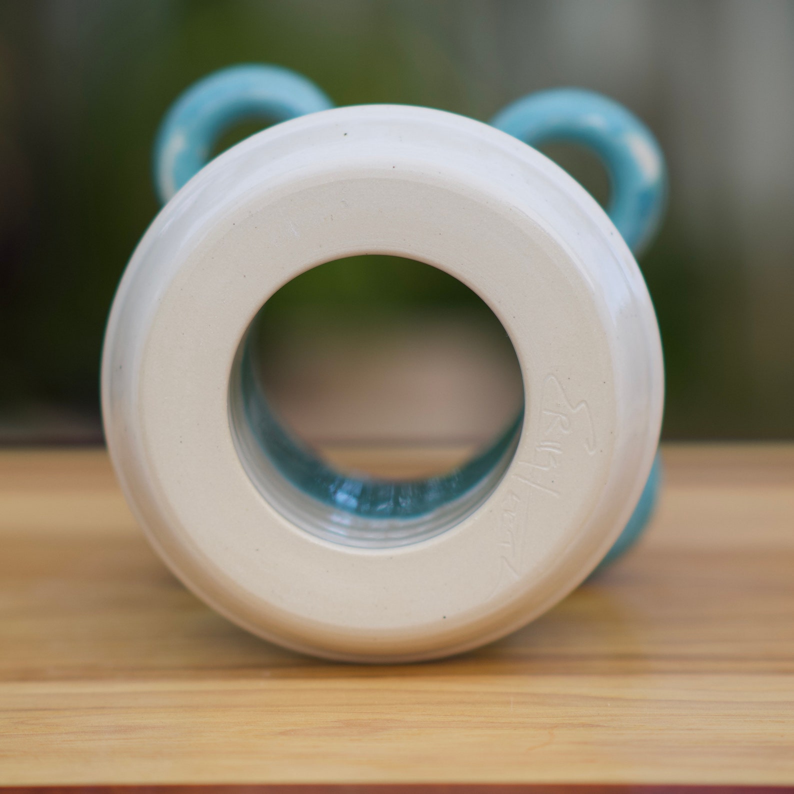 Pottery Toothbrush Holder in Turquoise Glaze - Etsy