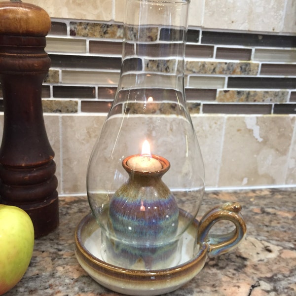 Pottery Oil Lamp - Etsy