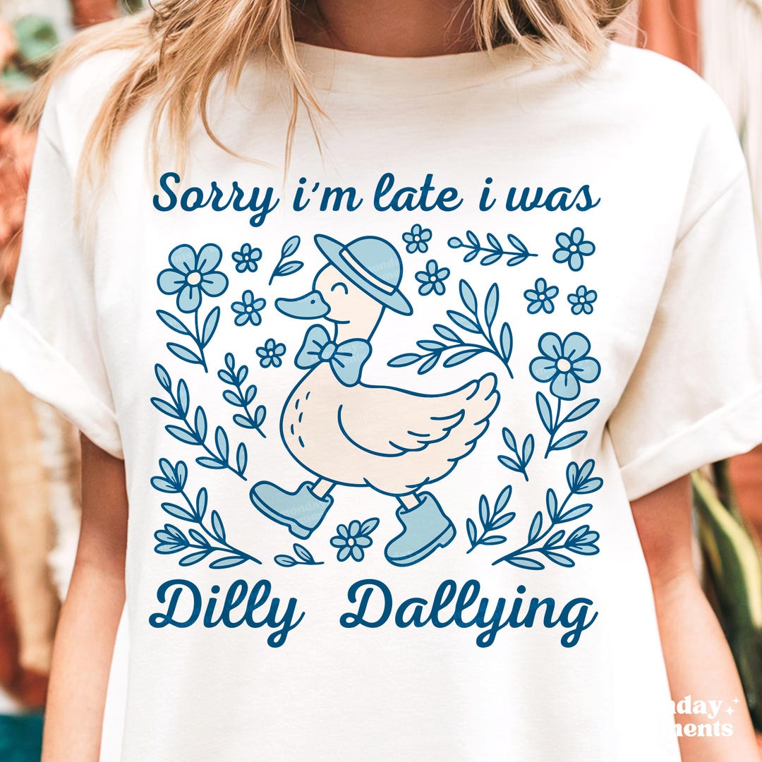 Funny Goose PNG, Sorry I'm Late PNG, Boho Floral Goose PNG, Mama Goose ...