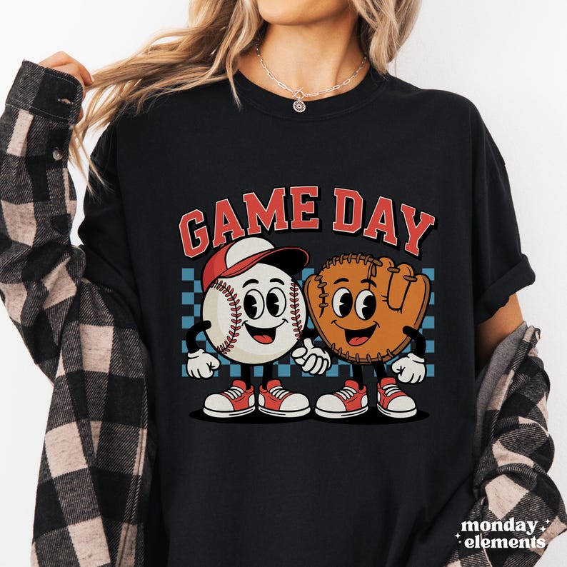 Game Day Png, Game Day Baseball Png, Retro Game Day Baseball Png ...