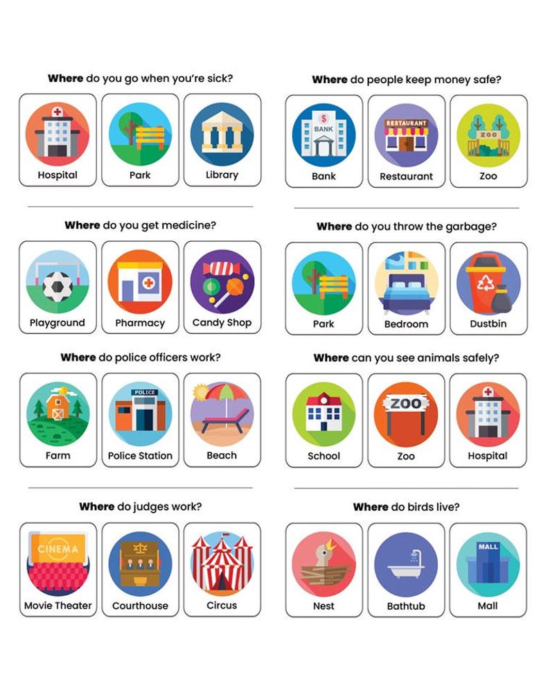 100 Wh Questions Flash Cards | Speech Therapy Cards | WH Questions ...