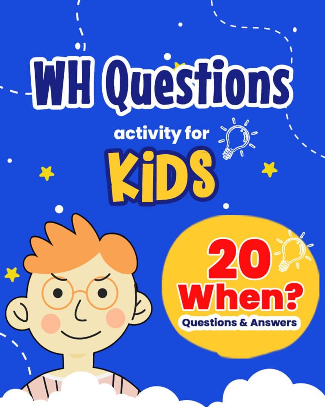 When Questions Flash Cards for Kids | WH Questions Speech Therapy ...