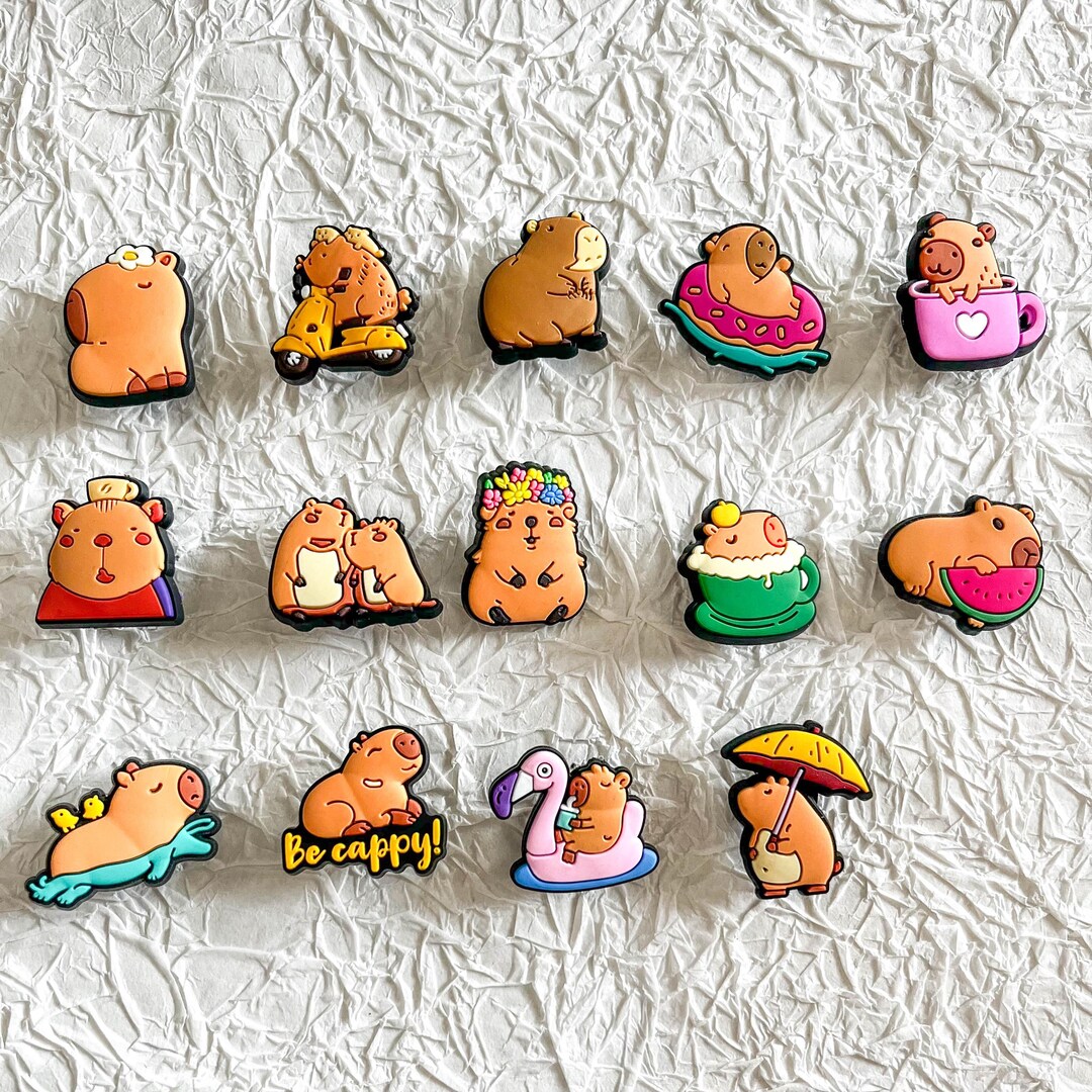 Capibara Shoe Charms | Cartoon Capybara Shoe Clips | Clog Charm Pin ...