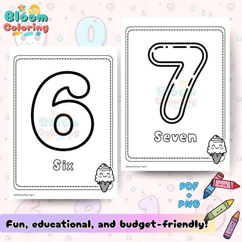 Numbers Coloring Pages for Kids | 0–100 Printable Counting Book | Fun ...