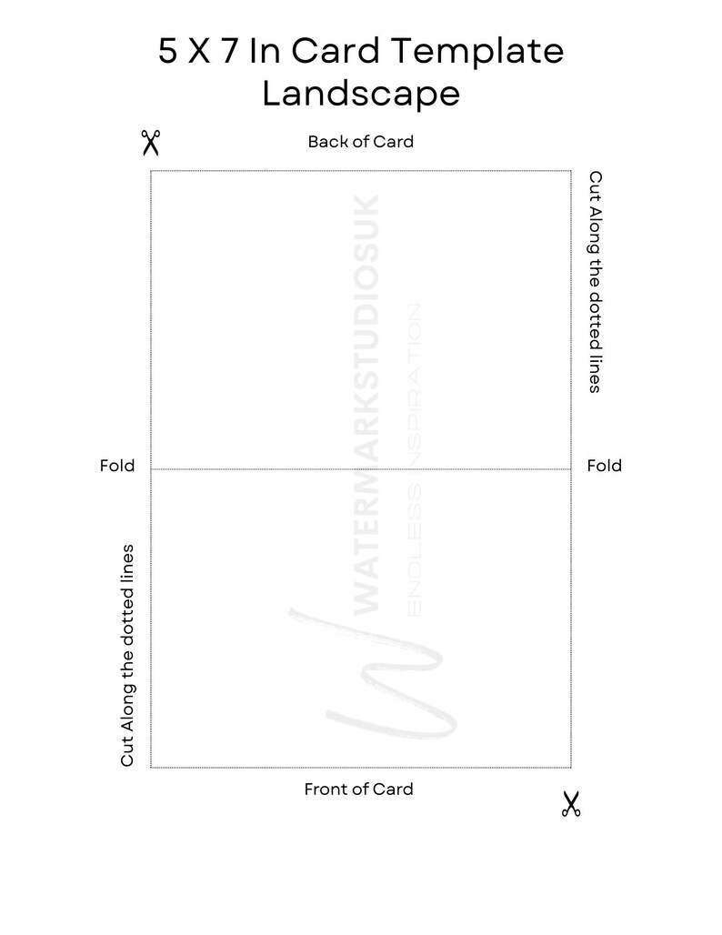 5x7 Greeting Card Canva Template | Portrait and Landscape | PDF Card ...