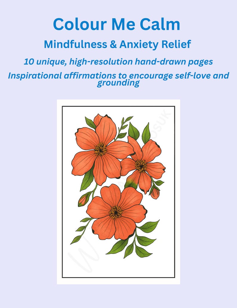 Hand-drawn Colouring Pages | Neurodivergent Affirmations for Anxiety ...