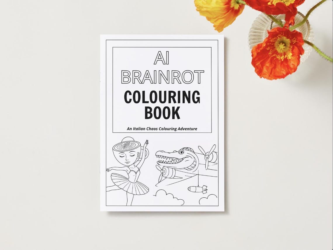 Italian Brainrot Colouring Book - Viral AI Tiktok Trend Printable ...
