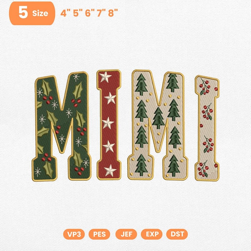 Mimi Christmas Patch - Etsy