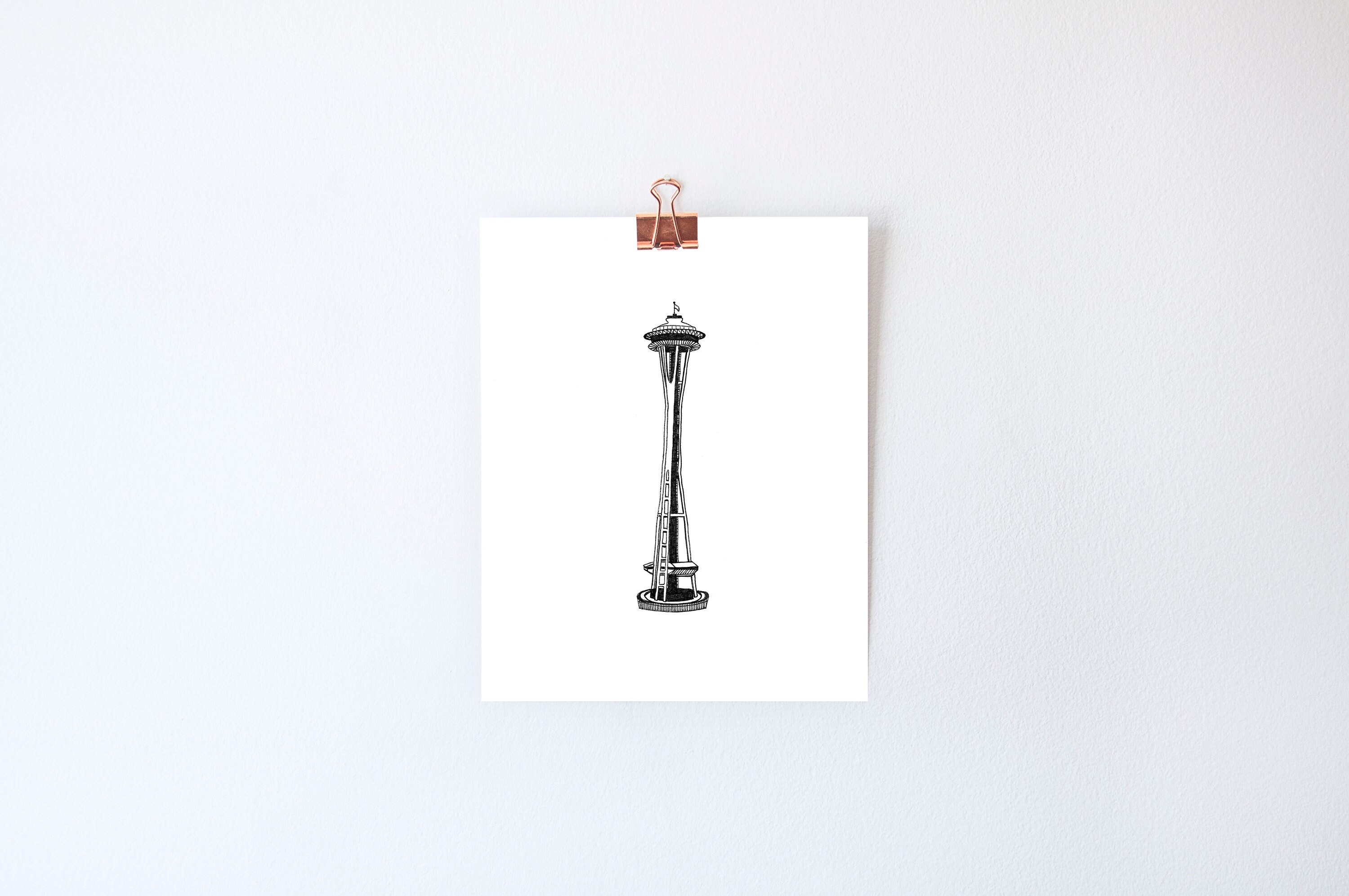 Space Needle Instant Download | Seattle Printable | Seattle ...