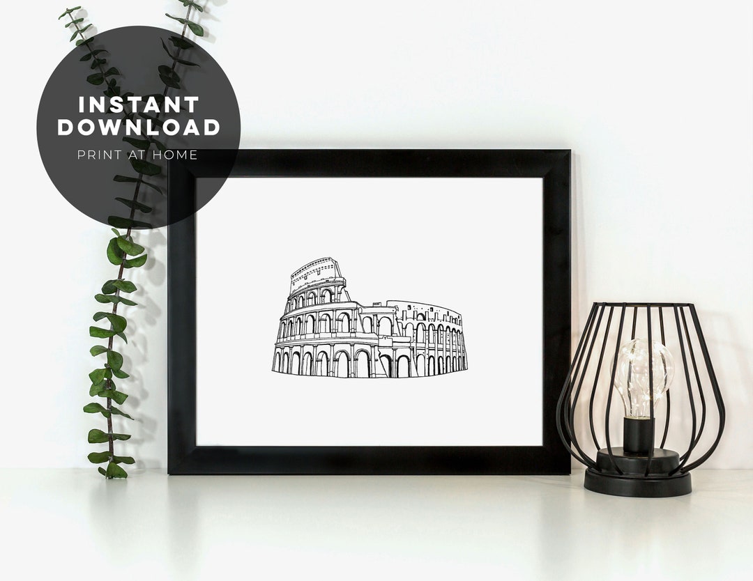 Rome Wall Art Instant Download | Colosseum | Printable | Digital ...