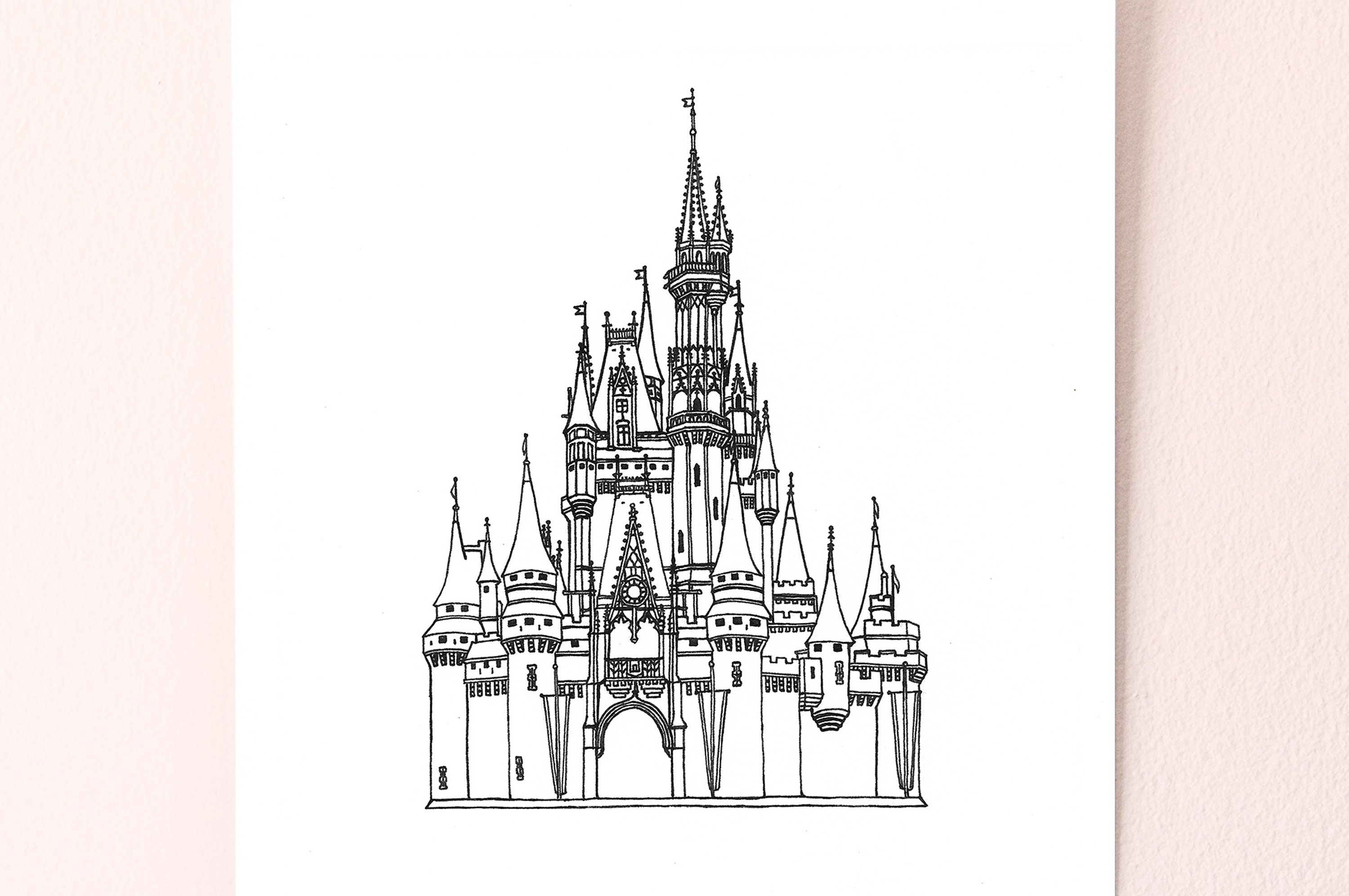 How To Draw A Disney Castle