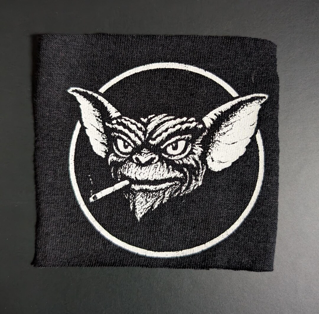Smokin' Gremlin Fabric Patch - Etsy