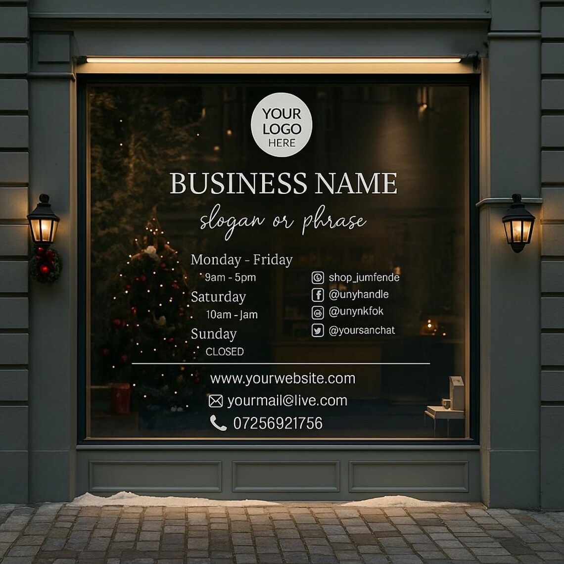 Custom Vinyl Decals Stickers, Personalized Stickers, Business Window ...