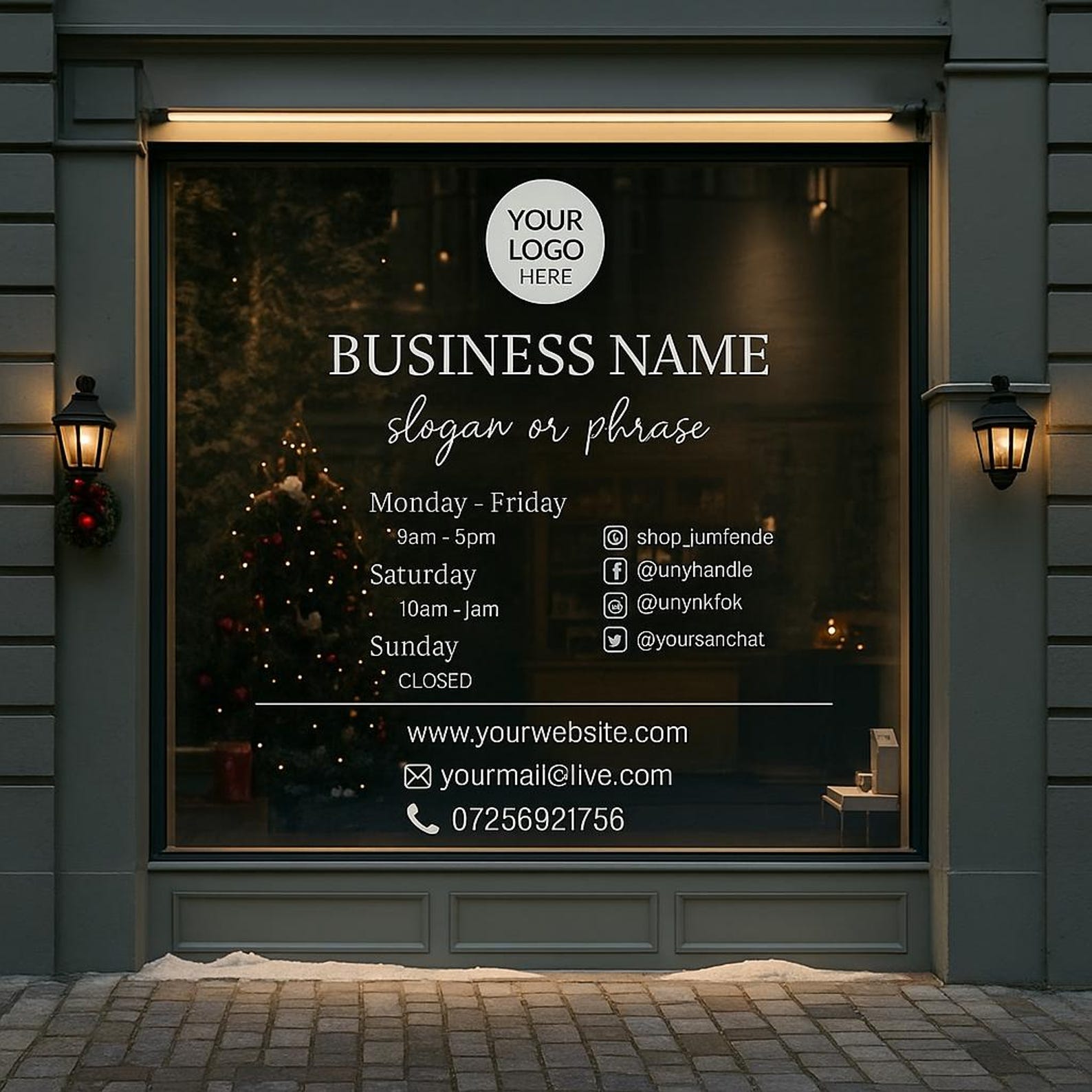 Custom Vinyl Decals Stickers, Personalized Stickers, Business Window ...