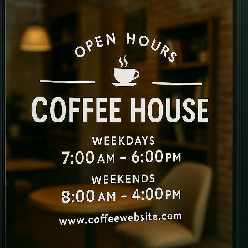 Custom Vinyl Decals Stickers, Personalized Stickers, Business Window ...