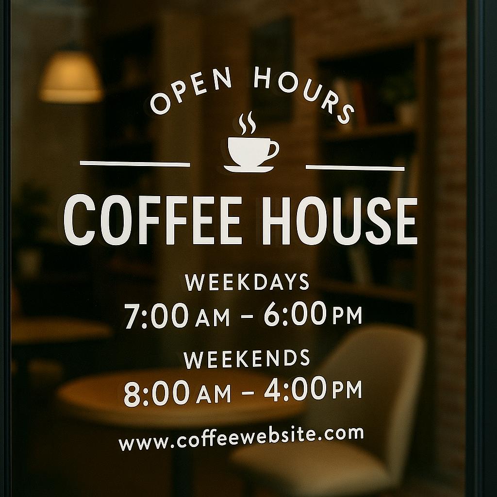 Custom Vinyl Decals Stickers, Personalized Stickers, Business Window ...