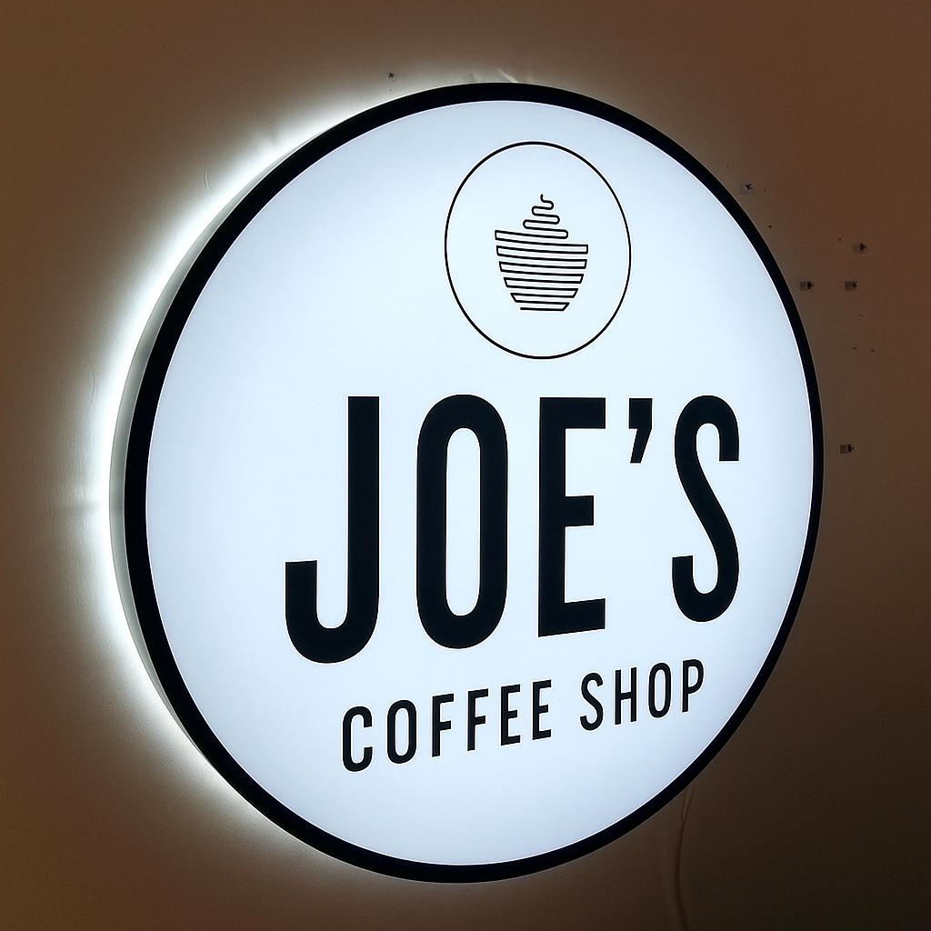 Personalized Lightbox Sign – Backlit Acrylic Business Sign, Double ...