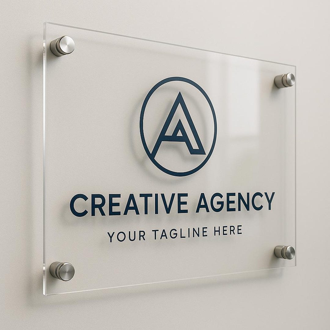 Custom Acrylic Sign, Personalized Acrylic Logo Sign Acrylic Door Sign ...