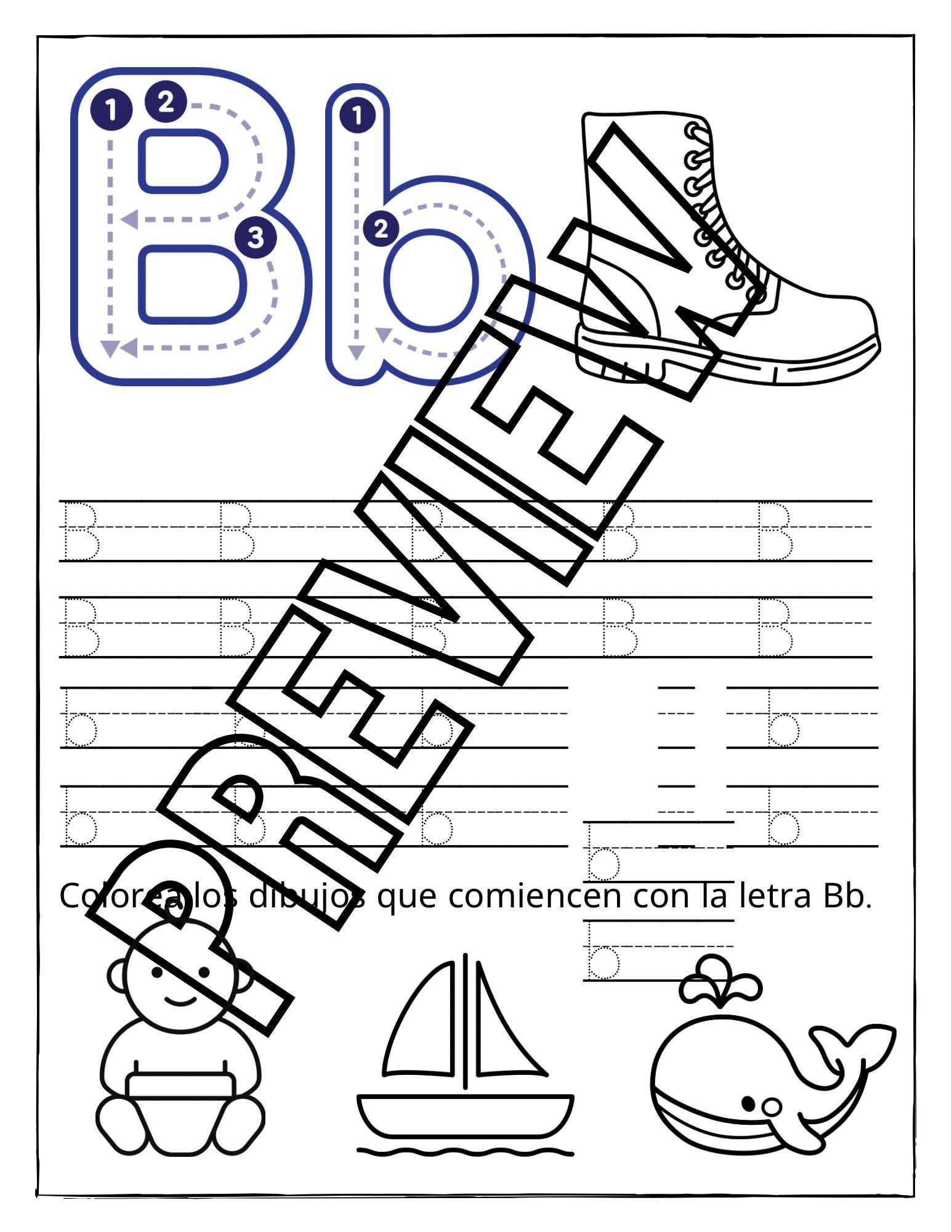 Spanish Tracing Alphabet & Coloring Book - Etsy