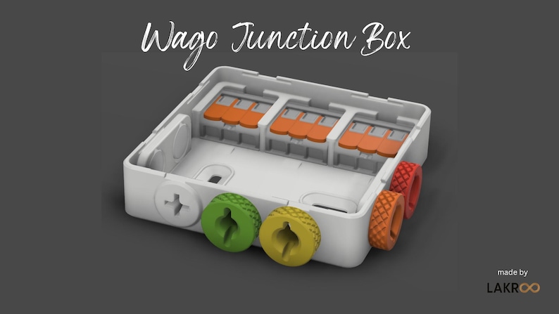 WAGO 221 Slim Junction Box – Space-saving Junction Box for Electrical ...