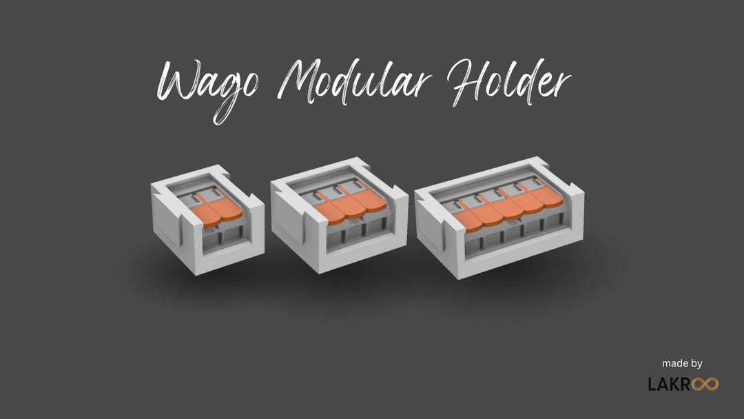 Modular WAGO 221 Holder Set | Terminal Block for 221-412, 413, 415 ...