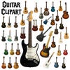 Digital Clipart - Music Instruments, Rock Guitar, Music, for ...