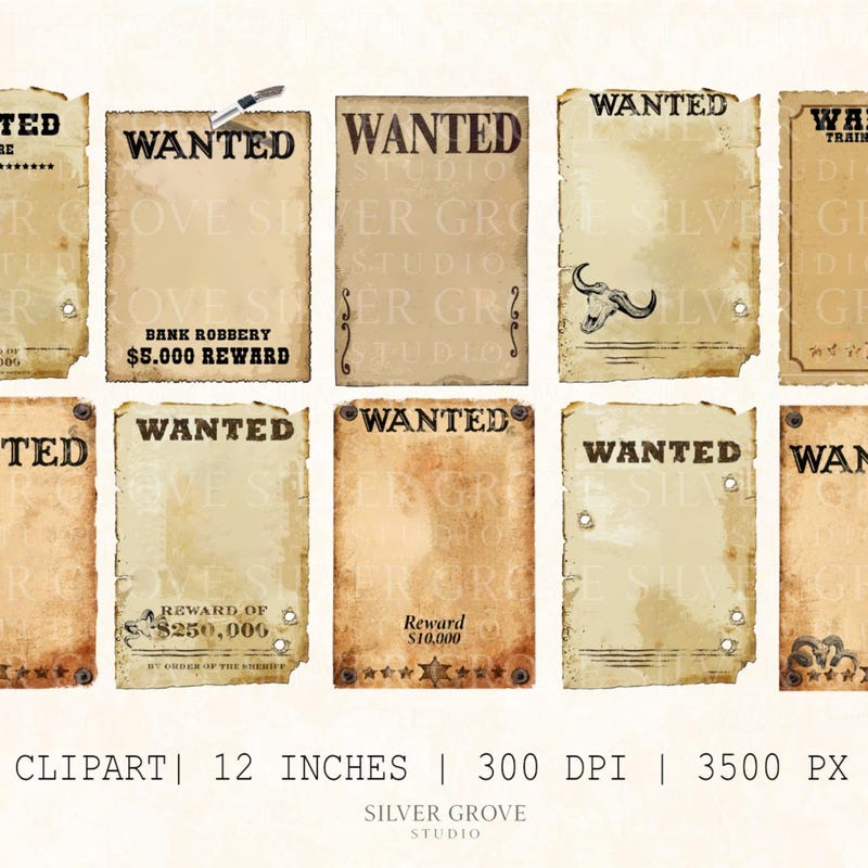 Wanted Sign - Etsy