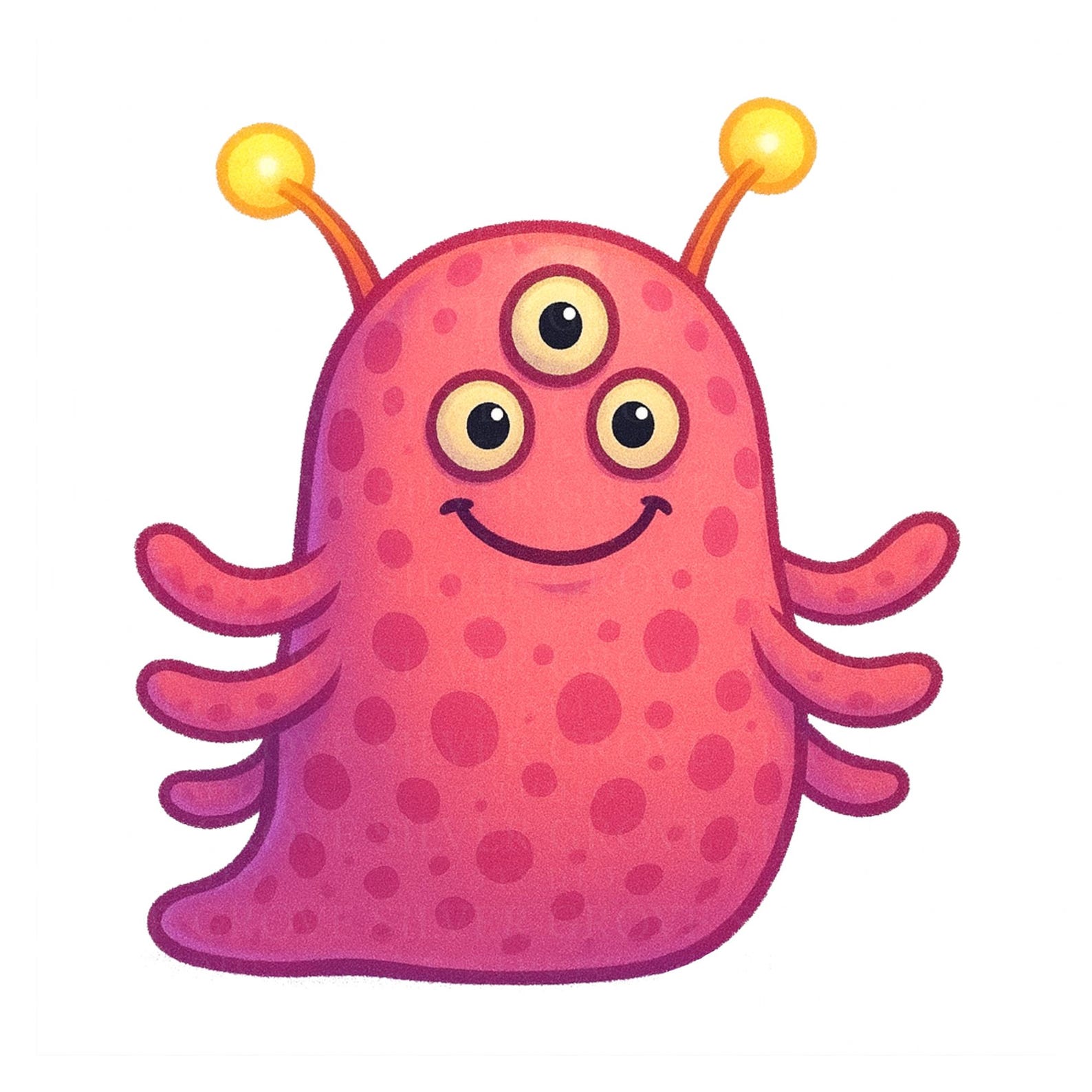 10 Cute Monster Clipart Set – Cartoon Furry Creatures PNG – Kids ...