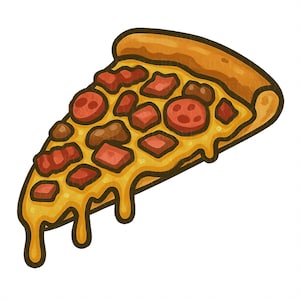 5 Carton Pizza Clipart Bundle | Pizza Slice & Whole Pie Pngs | Digital ...