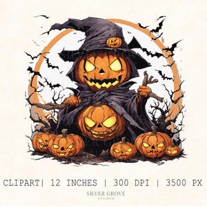 5 Scary Halloween Pumpkin Clipart PNG – Evil Jack-o'-lantern Face ...