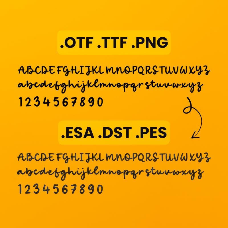 Esa Font File - Etsy