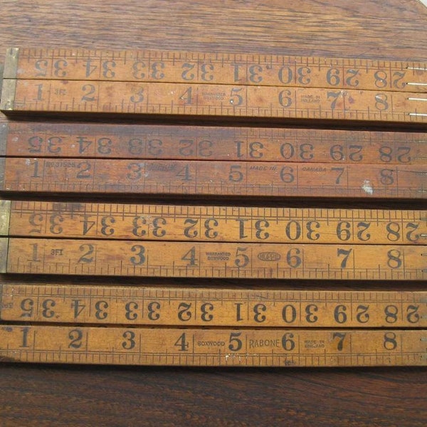 Antique Folding Ruler - Etsy
