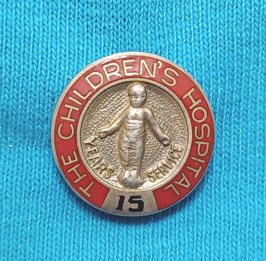 The Children's Hospital 15 Years Service Award Lapel Pin Sterling ...